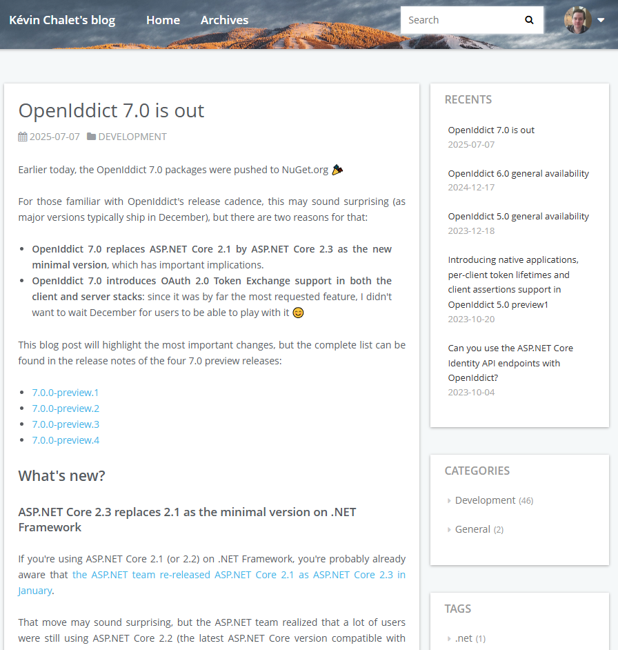 Migrate the OpenID module to OpenIddict 7.0, Orc... - Orchard Dojo